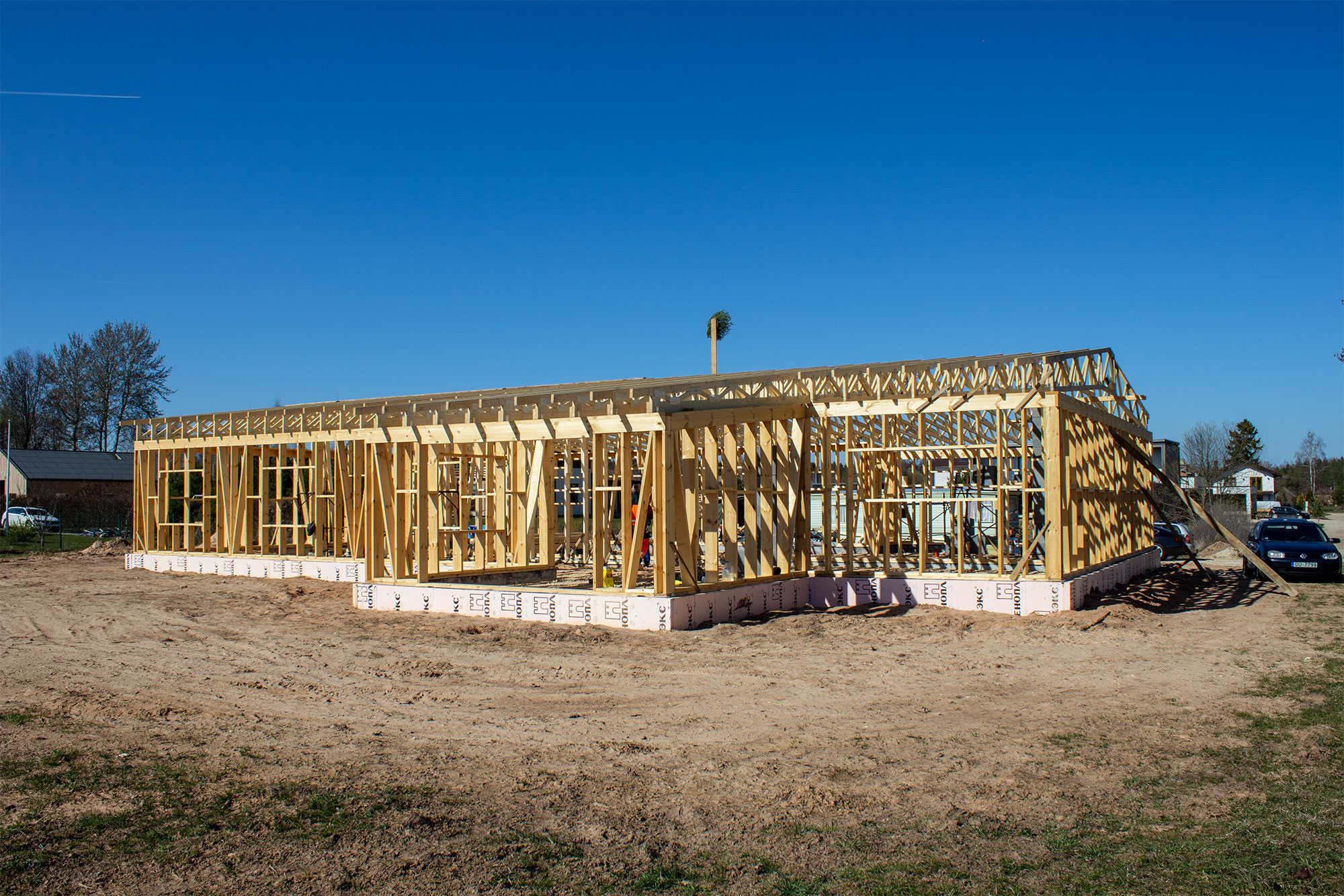 Jumta koka kopnes vienstāva mājai Ikšķilē | Freimans