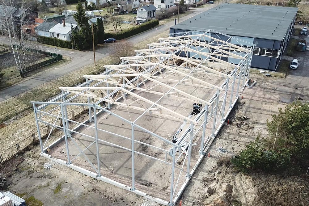 Jumta kopnes metālapstrādes ražotnei | Freimans