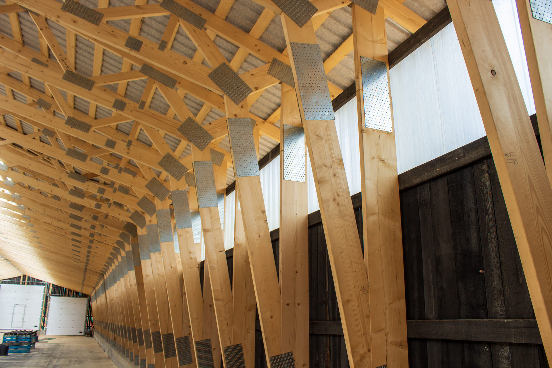Timber trusses for goat farm | Freimans.com